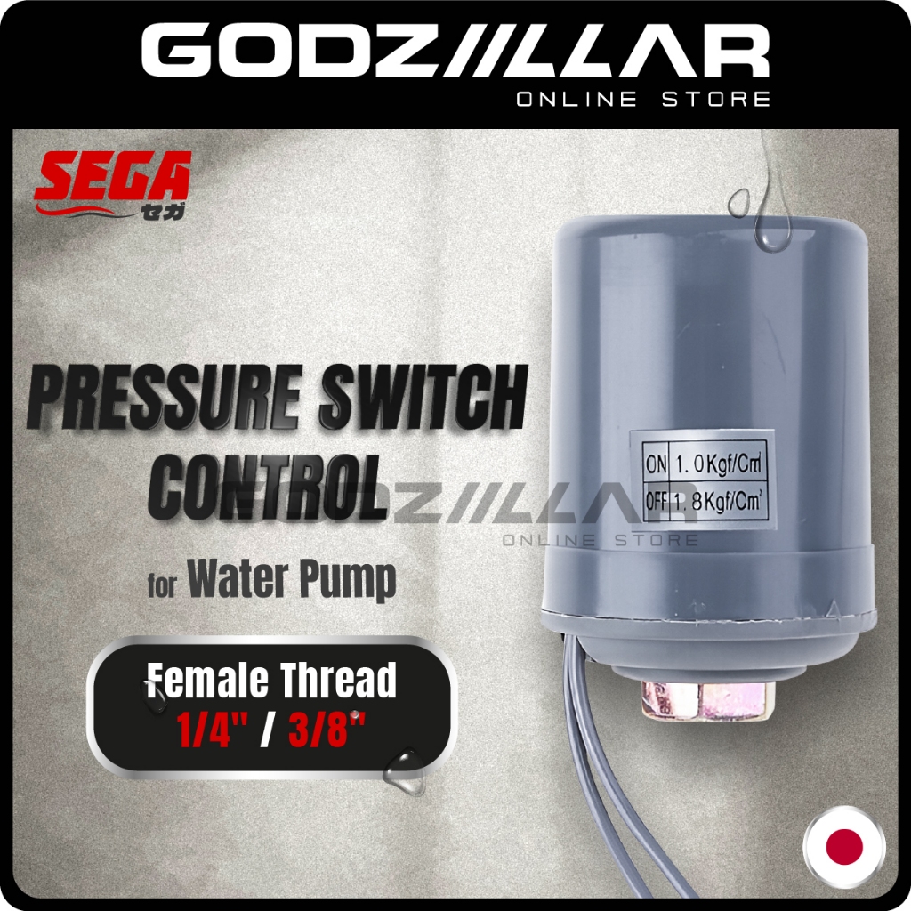 Sega 1/4” & 3/8" Automatic Water Pump Pressure Switch | Switch ...