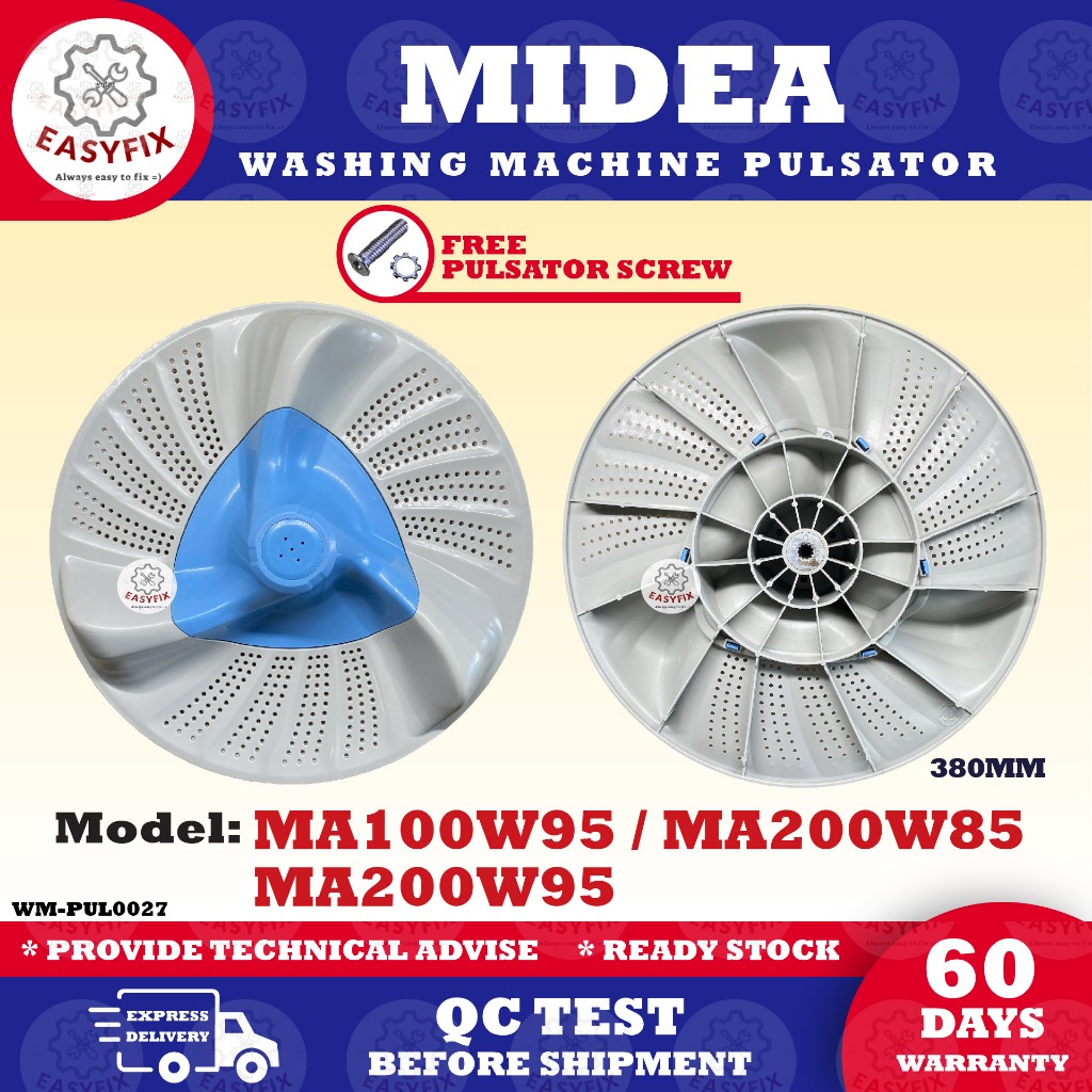 MA100W95 / MA200W85 / MA200W95 MIDEA WASHING MACHINE PULSATOR (PINGGAN ...