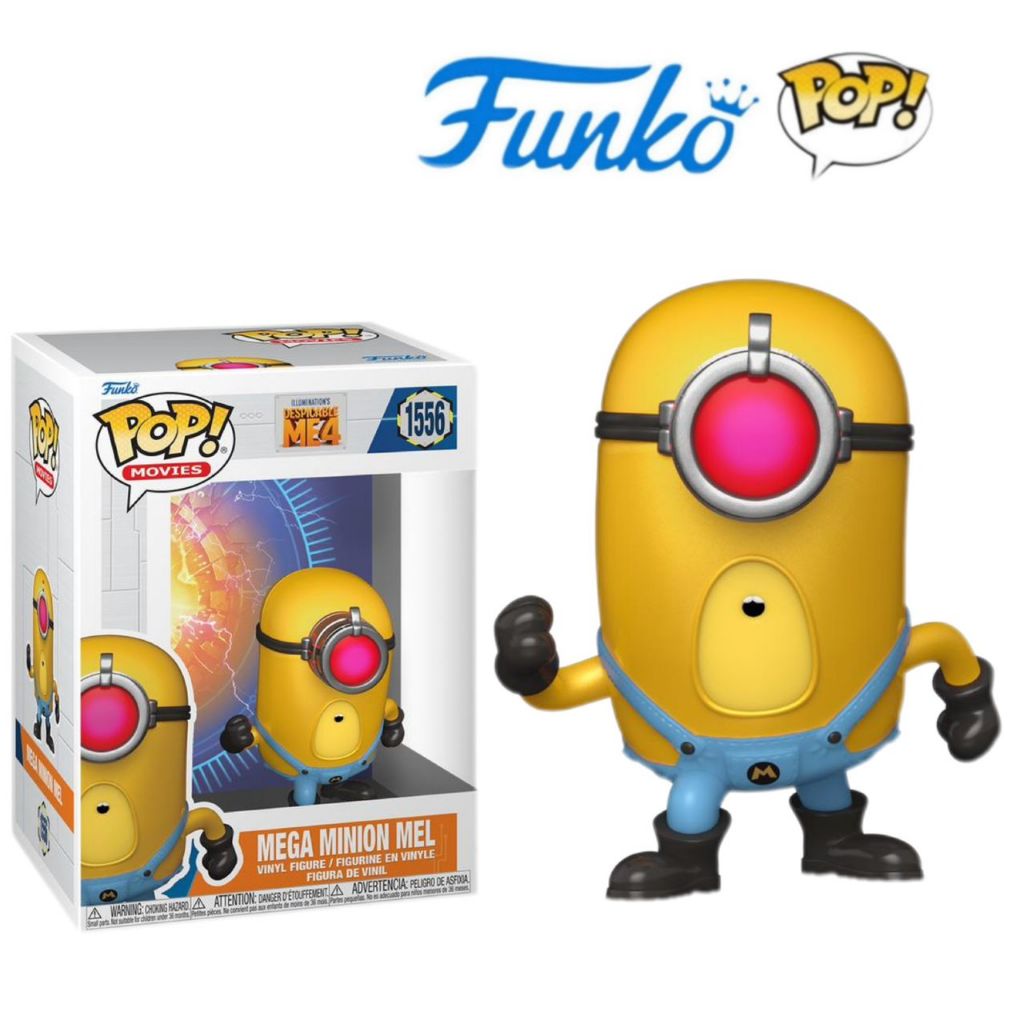 Original Funko Pop Mega Minion Mel 1556 Movies 76052 Despicable Me 4 ...