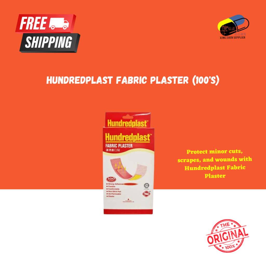 Hundredplast Fabric Plaster (100's) | Shopee Malaysia