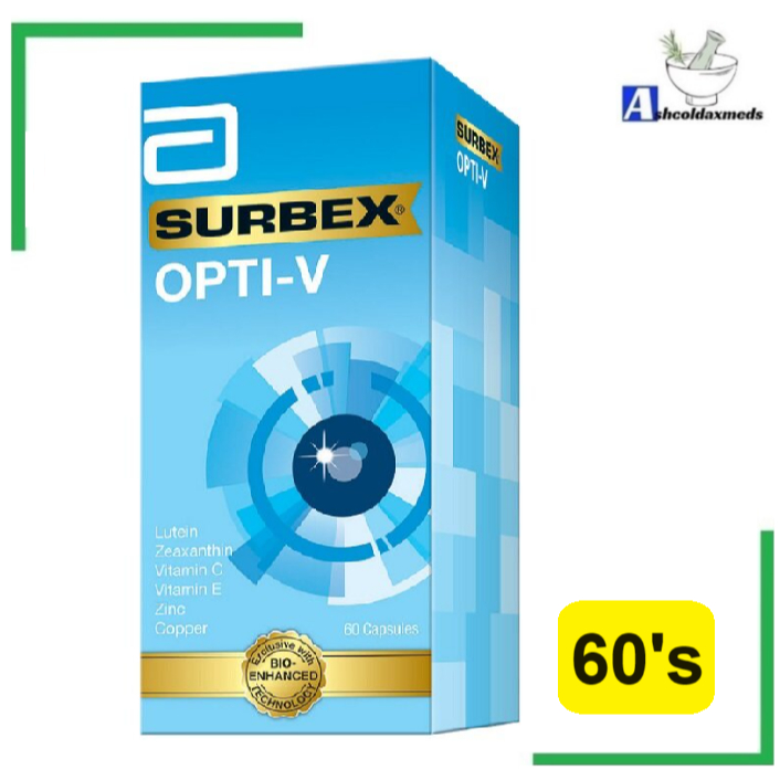 Abbott Surbex OPTI-V 60's (Eye supplement) EXP09/2026 | Shopee Malaysia