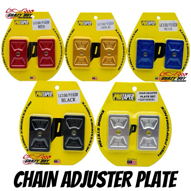 PROTAPER CNC CHAIN ADJUSTER PLATE Y15ZR Y16ZR FULL SET FOR STD STANDARD ...