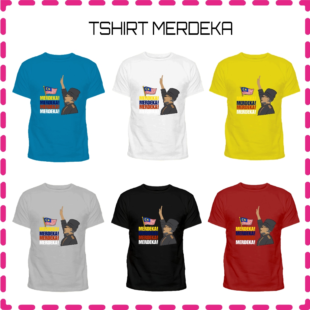 Tshirt Merdeka Malaysia Independence Day Unisex Kids_001 | Shopee Malaysia