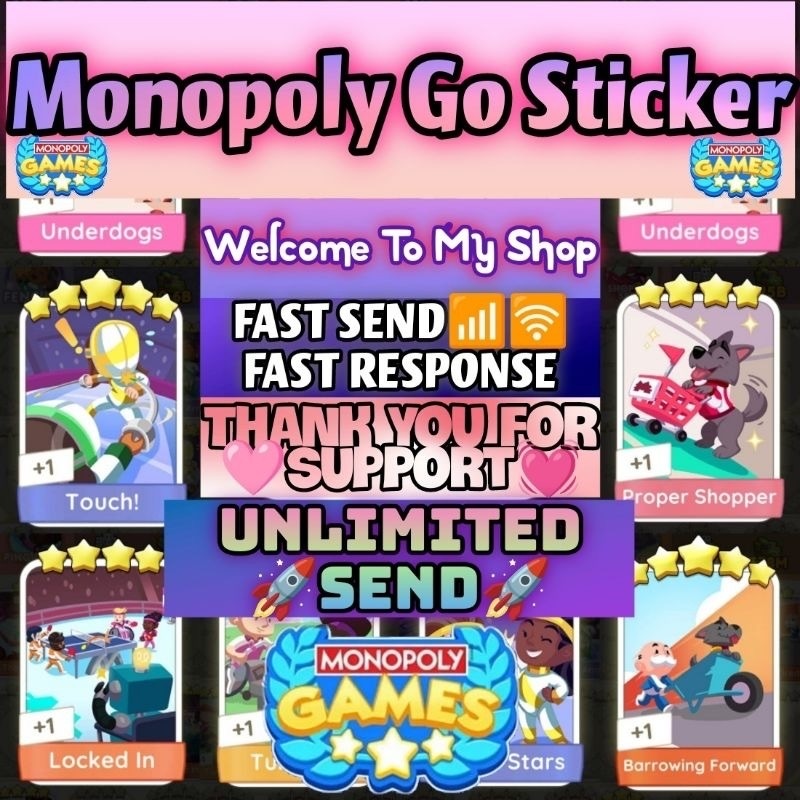 Monopoly Sticker 2 album | Shopee Malaysia