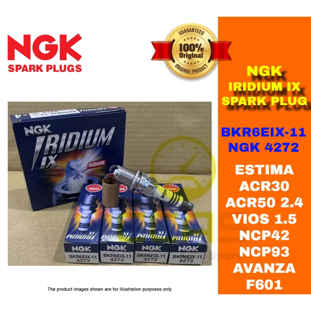 (100% ORIGINAL ) BKR6EIX-11 Ngk Iridium ix 4272 spark plug Honda ...