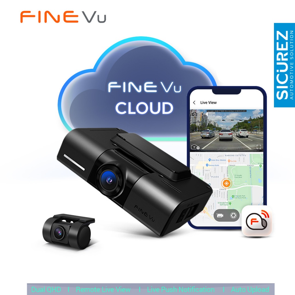 FineVu GX1000 CLOUD Front and Rear 2K QHD DASH CAM | Shopee Malaysia