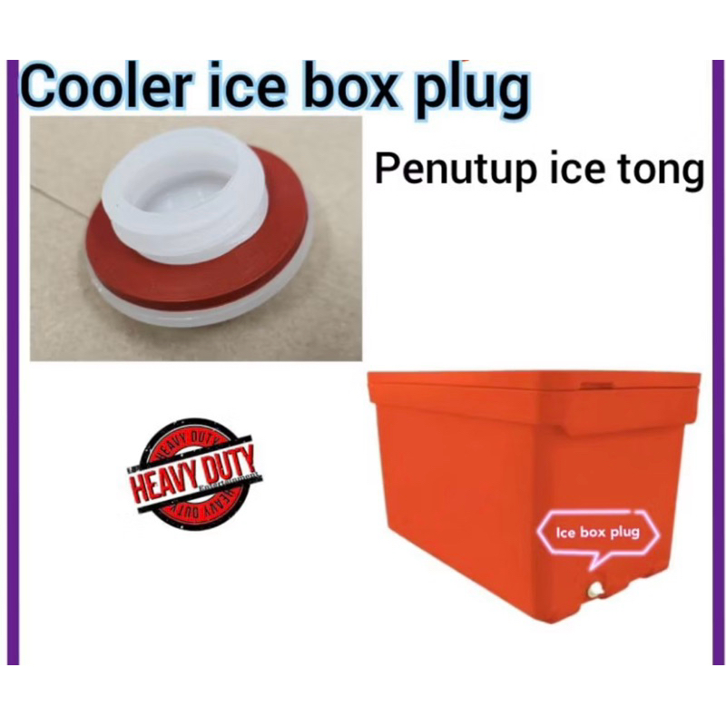 PLUG COOLER BOX / PENUTUP PLASTIC ICE TONG FIBER TONG READY STOCK ...