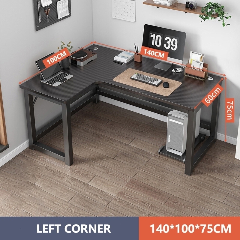 L Shape Study Table& Computer Desk Writing Table Office Table Meja ...