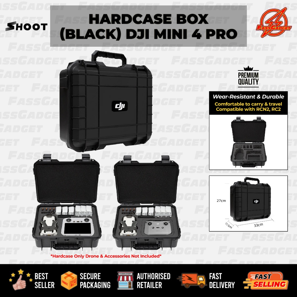 (🔥READYSTOCK🔥) DJI HARDCASE BOX MINI 4 PRO - BLACK (SHOOT) | Shopee ...