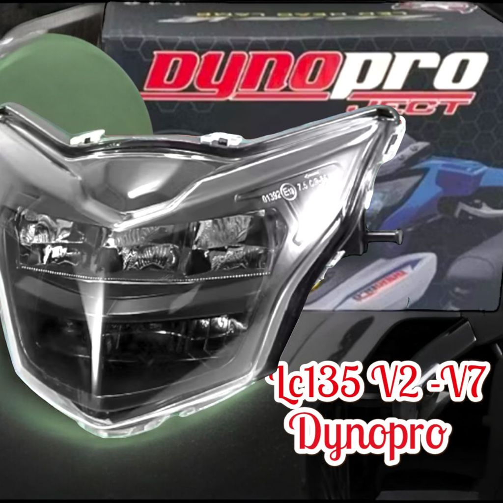 100% DYNOPRO DYNO PRO Yamaha LC135 V2-V7 LED Projector Head Lamp Super Terang Dyno Project Led ...