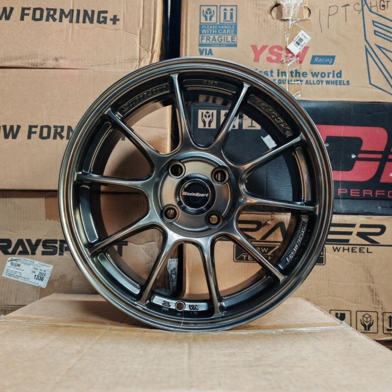 New Sport Rim 15inch TC105X 15X6.5JJ ET35 4H100 Hyper Black | Shopee ...