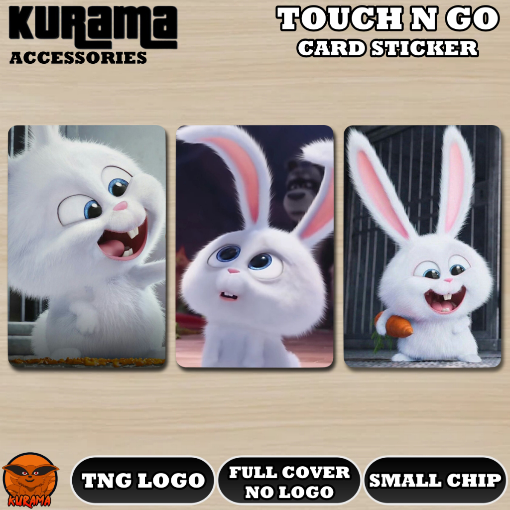 [ Snowball Bunny ] Touch n Go Card Sticker Cover TNG / MASTER / VISA ...