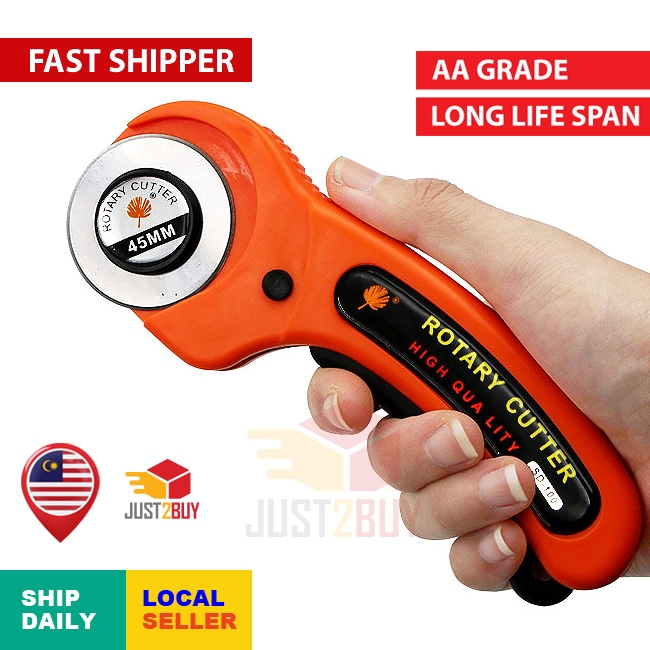 【M'SIA STOCKS】Rotary Cutter Pisau Kain Roller Cutter Leather Craft ...