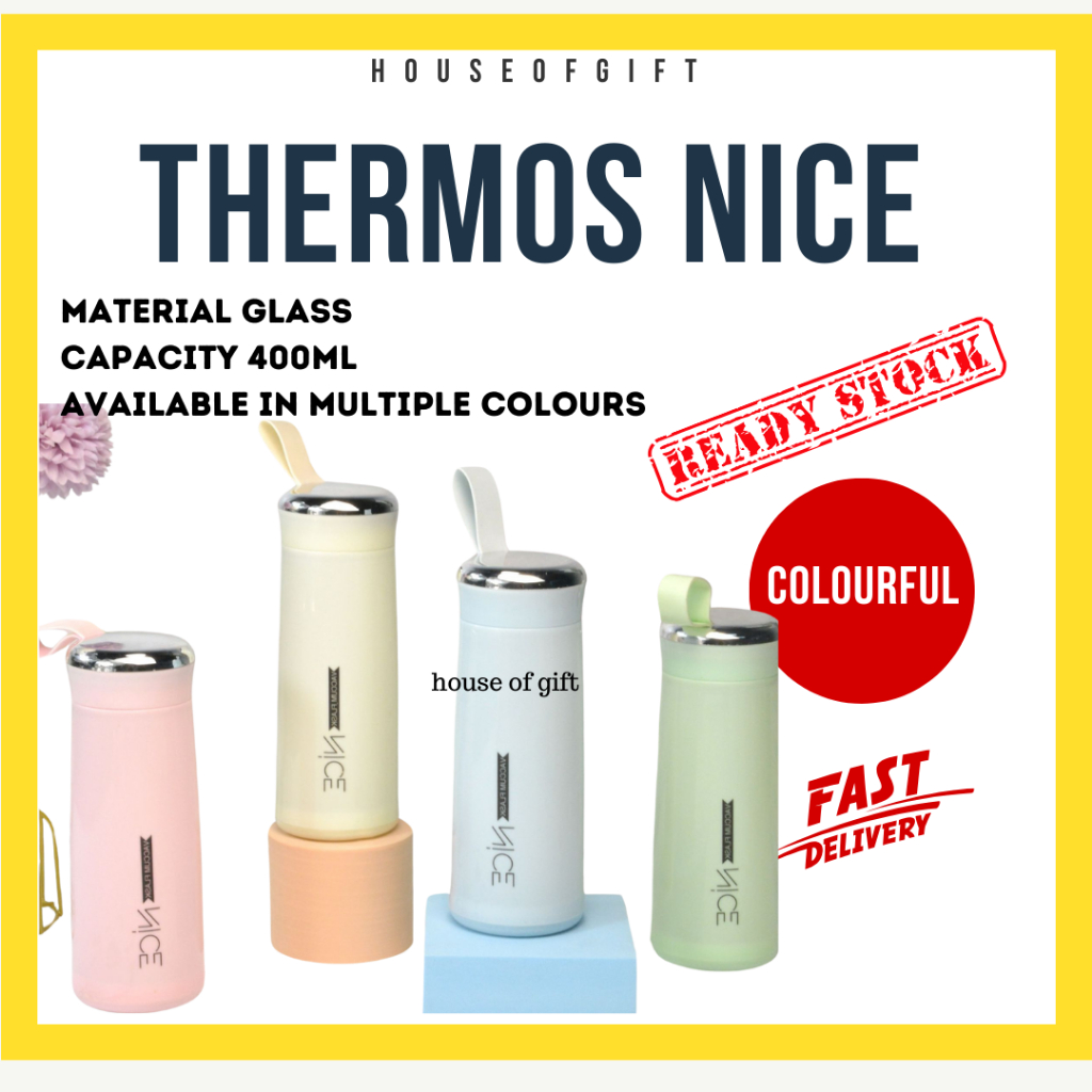Thermos Nice 400ml Botol Air doorgift colourful Gift water bottle ...