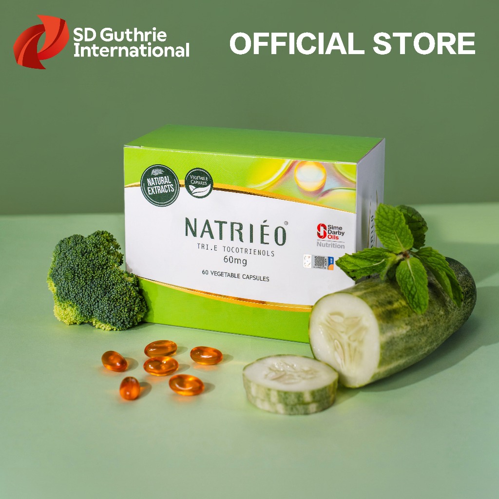 NATRIEO Vegan BIOMAX Tri.E Tocotrienols 60mg (60 Softgel Capsules ...