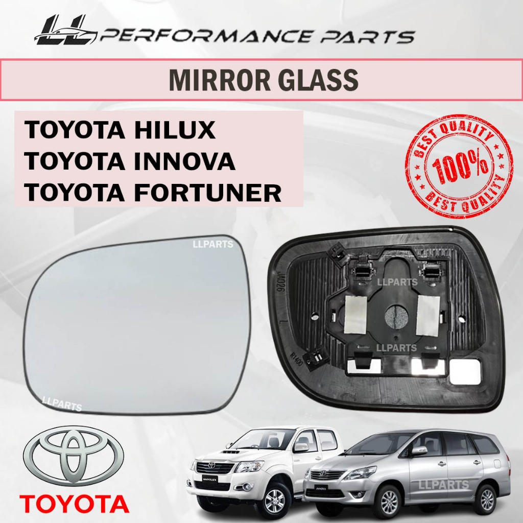 Toyota Hilux / Fortuner / Innova Door Side Mirror Glass Cermin Sisi ...