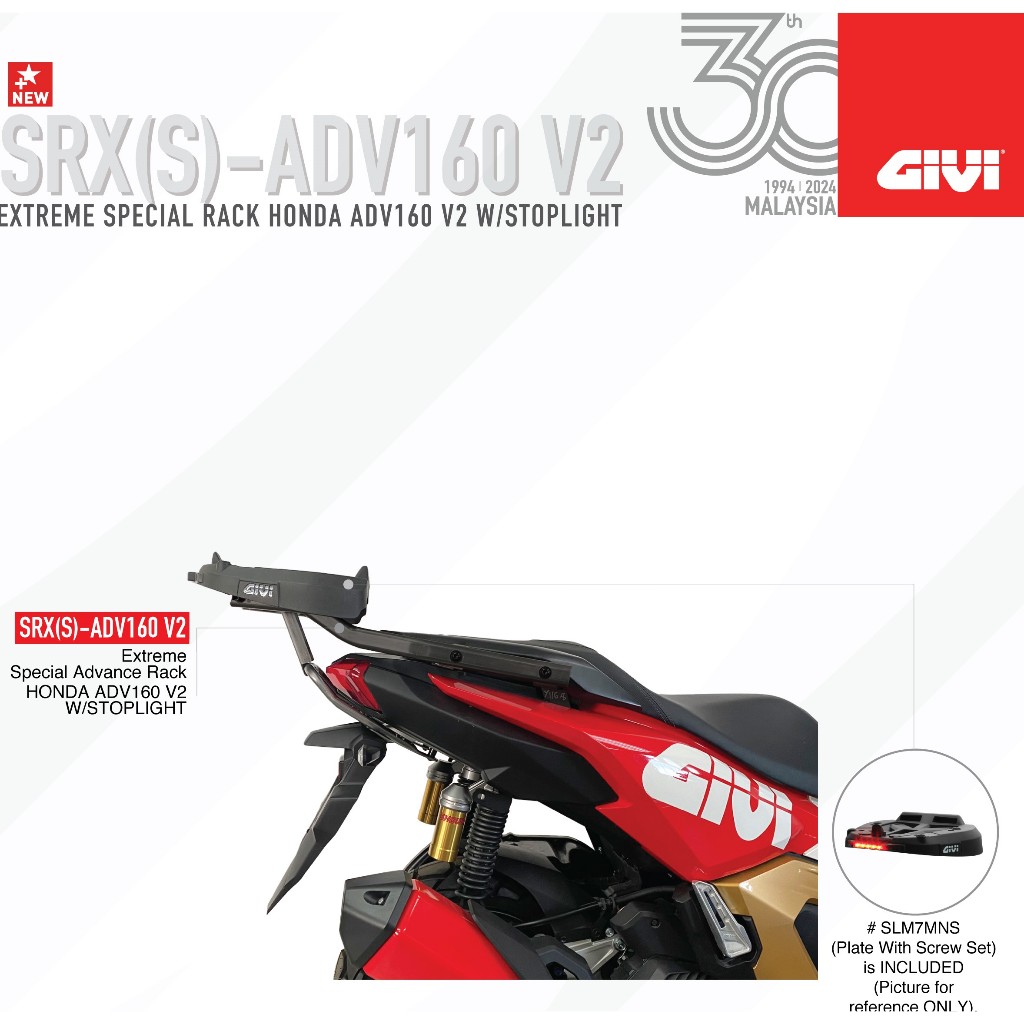 GIVI EXTREME RACK FOR HONDA ADV 160 V2 | Shopee Malaysia
