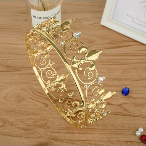 Men's King Queen Crown Hair Accessories Unisex Prince Princess Prince ...