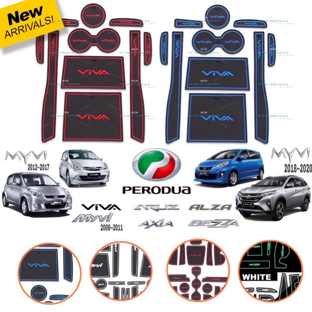 Perodua Proton X50 X70 Myvi Alza Aruz Honda Civic Car Interior Slot Mat ...