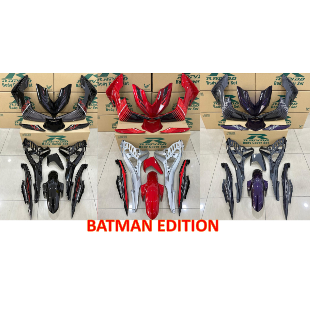 Y16 V2 Cover set Rapido ABS VVA full set PNP 100% original Batik Batman ...