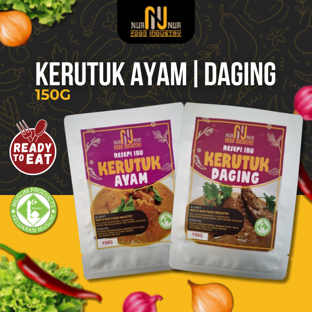[RTE] Kerutuk Ayam / Kerutuk Daging 150g | Shopee Malaysia