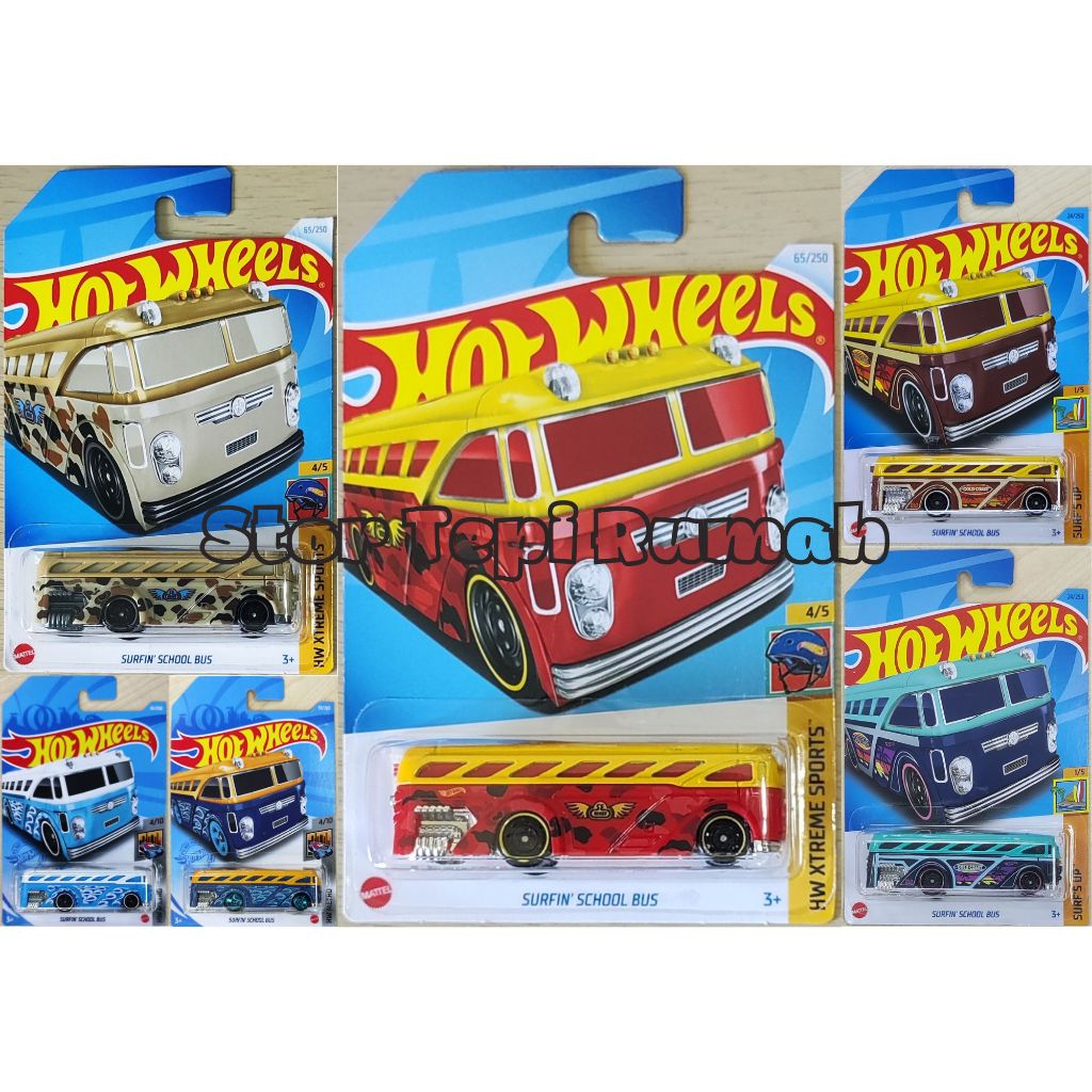 Hot Wheels Surfin' School Bus [HW Fantasy Xtream Sports Surf's Up Metro ...