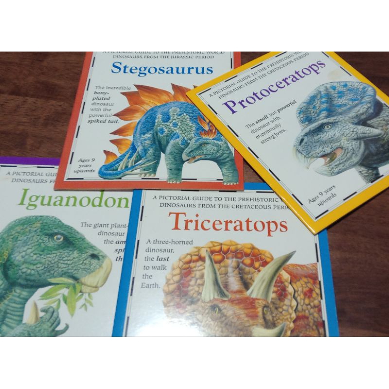 Dinosaur Pictorial Guide Triceratops Protoceratops Stegosaurus ...