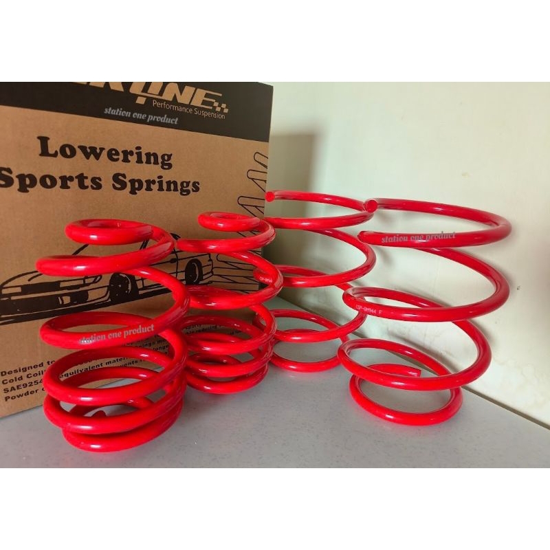High Performance*All Proton Lowered Sport Coil Spring (Red/Colour ...