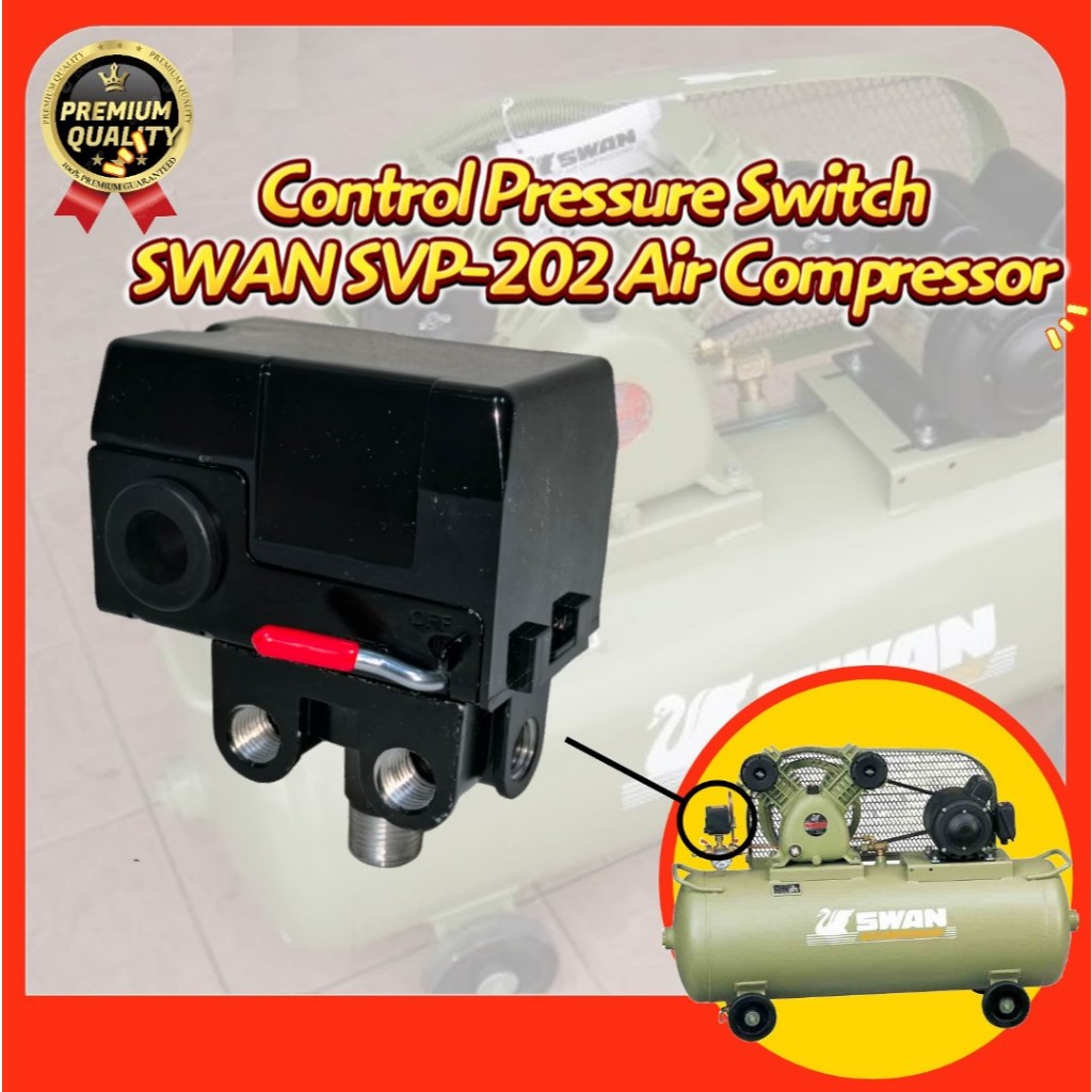 SWAN SVP-202 Air Compressor Control Pressure Switch 5 Ways | Shopee ...
