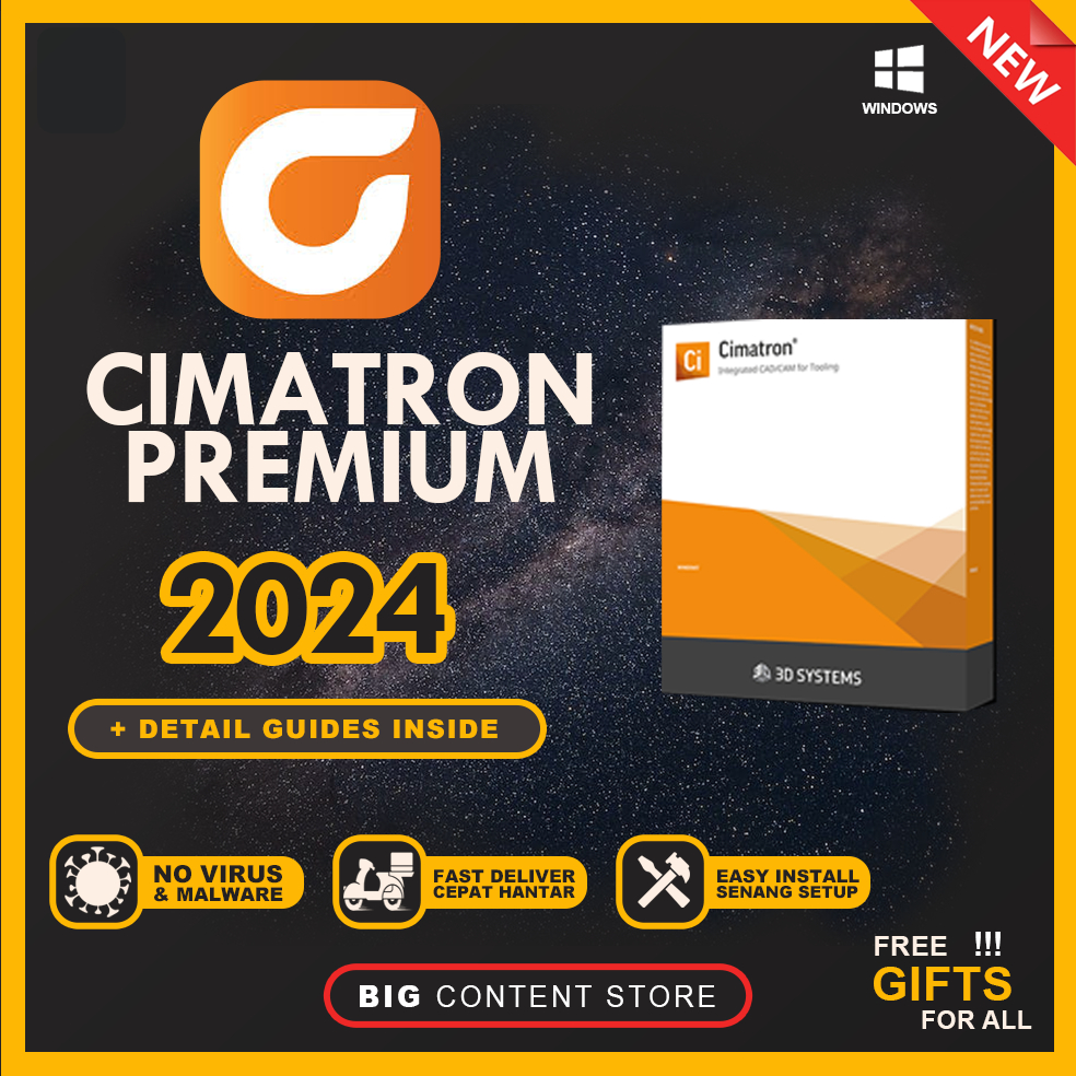 Cimatron 2025 SP1💯 EASY INSTALL SOFTWARE 💯 LIFETIME PREMIUM 💯 FAST DELIVERY 💯 SAFE | Shopee Malaysia