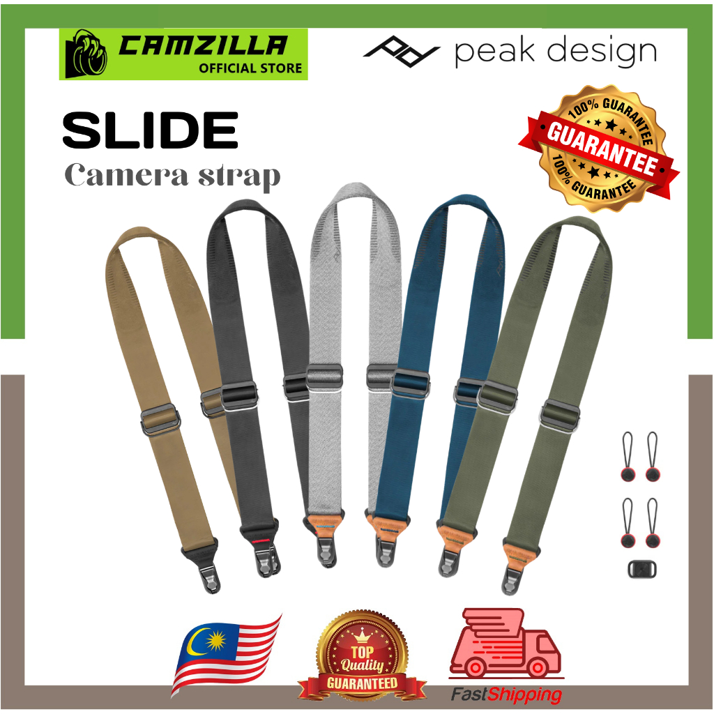 PEAK DESIGN – Slide Peak Design Slide Strap - Black/Ash / Midnight ...
