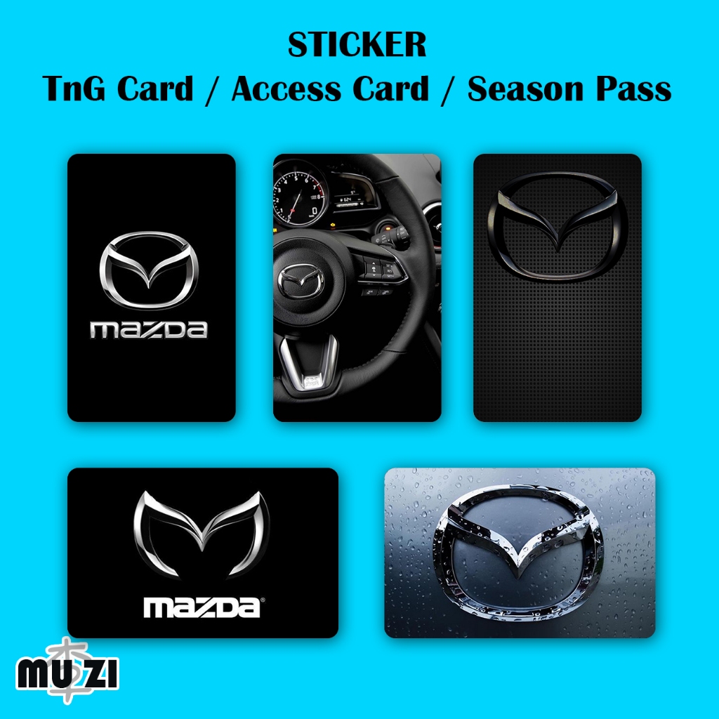 Mazda TnG Card STICKER NFC STICKER Waterproof Thick Hard Material Mazda ...