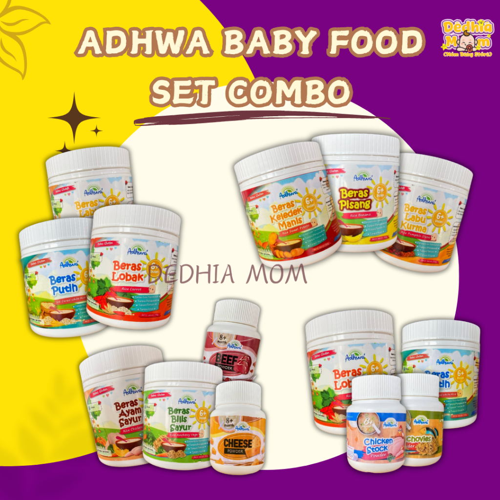 ADHWA BABY FOOD MAKANAN BABY SERBUK BERAS BABY PORRIDGE BUBUR BAYI ...
