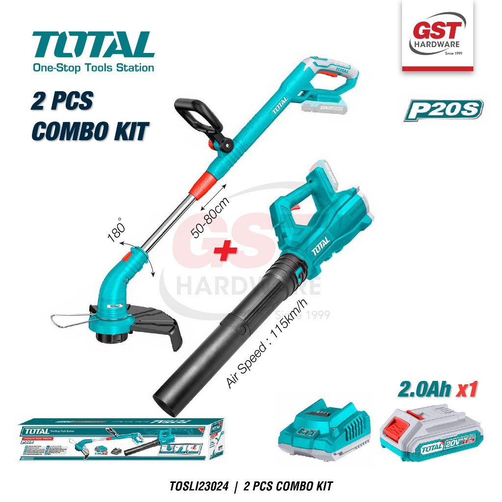🔥 COMBO KIT TOTAL Grass Trimmer + Total Blower Cordless Grass Cutter ...