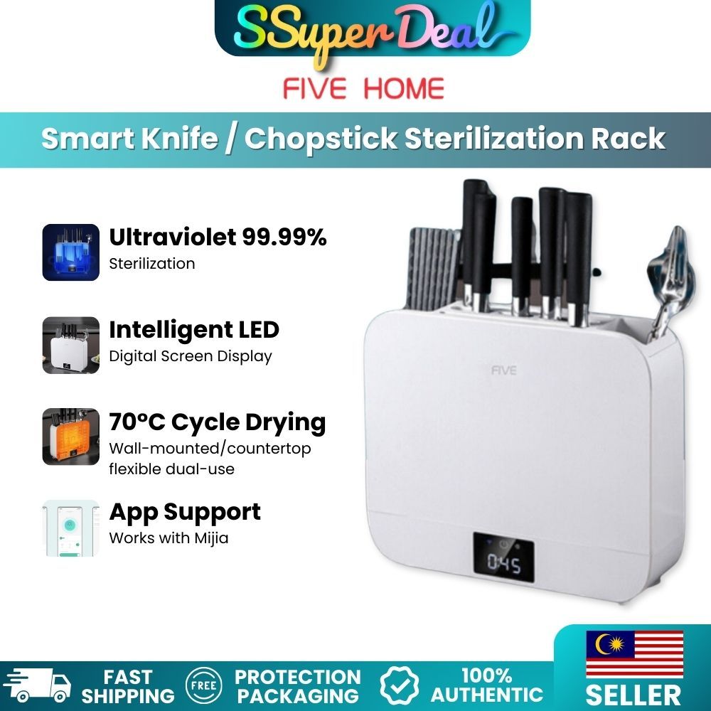 Xiaomi FIVE Intelligent Knife and Chopsticks Sterilizing Rack FIVE ...