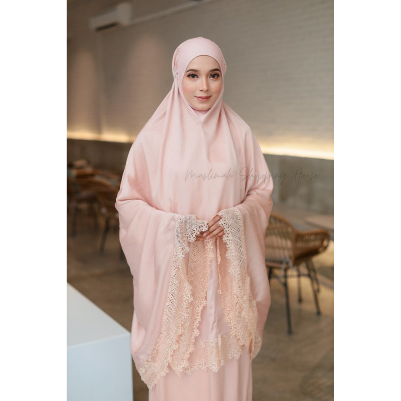 Telekung Travel Sutera Premium Percuma Beg Telekung dan kain sembahyang ...