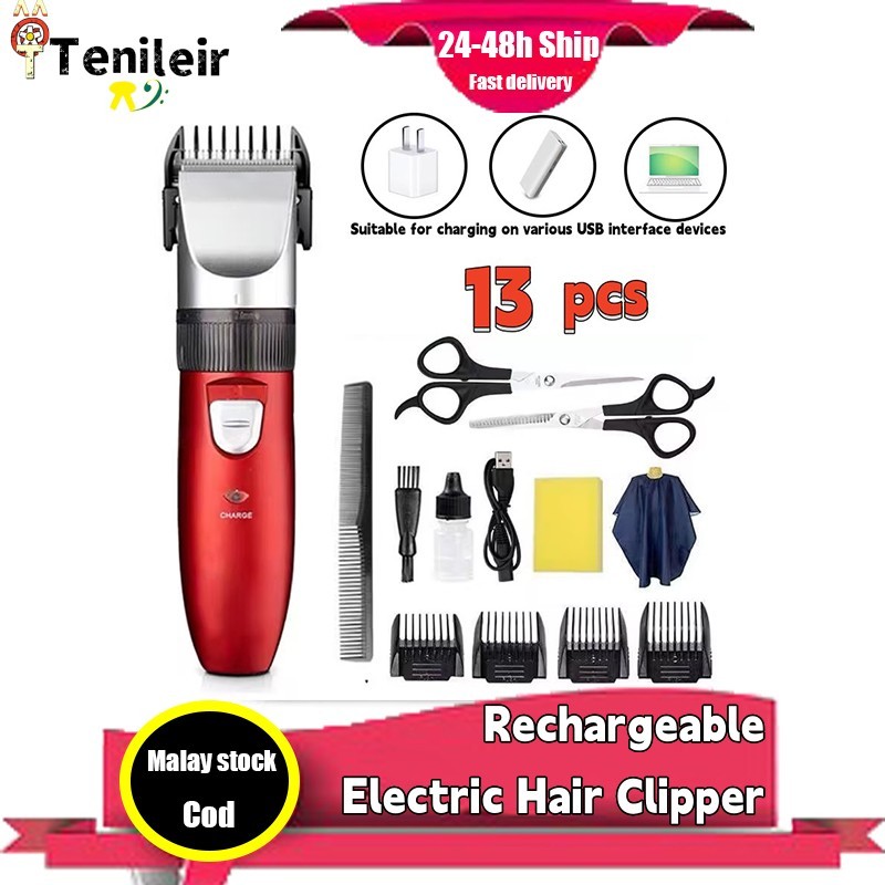 Rechargeable Electric Hair Clipper Professional Hair Trimmer USB Fast ...