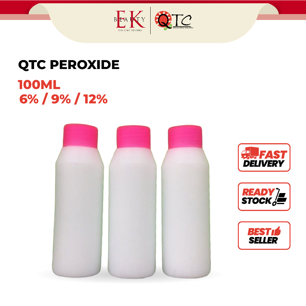 QTC Re-Pack Packaging Peroxide Hair Bleach 6%/9%/12% 漂白粉 (100ml) | Shopee Malaysia
