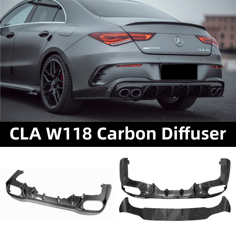 Mercedes CLA W118 Carbon Diffuser TK AMG CLA45 | Shopee Malaysia