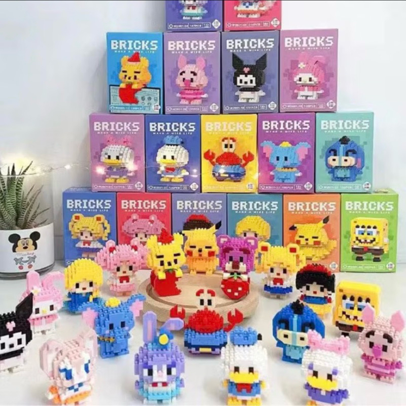 BRICKS Cute Cartoon Series Nano Block Mini Block Gift Decoration ...