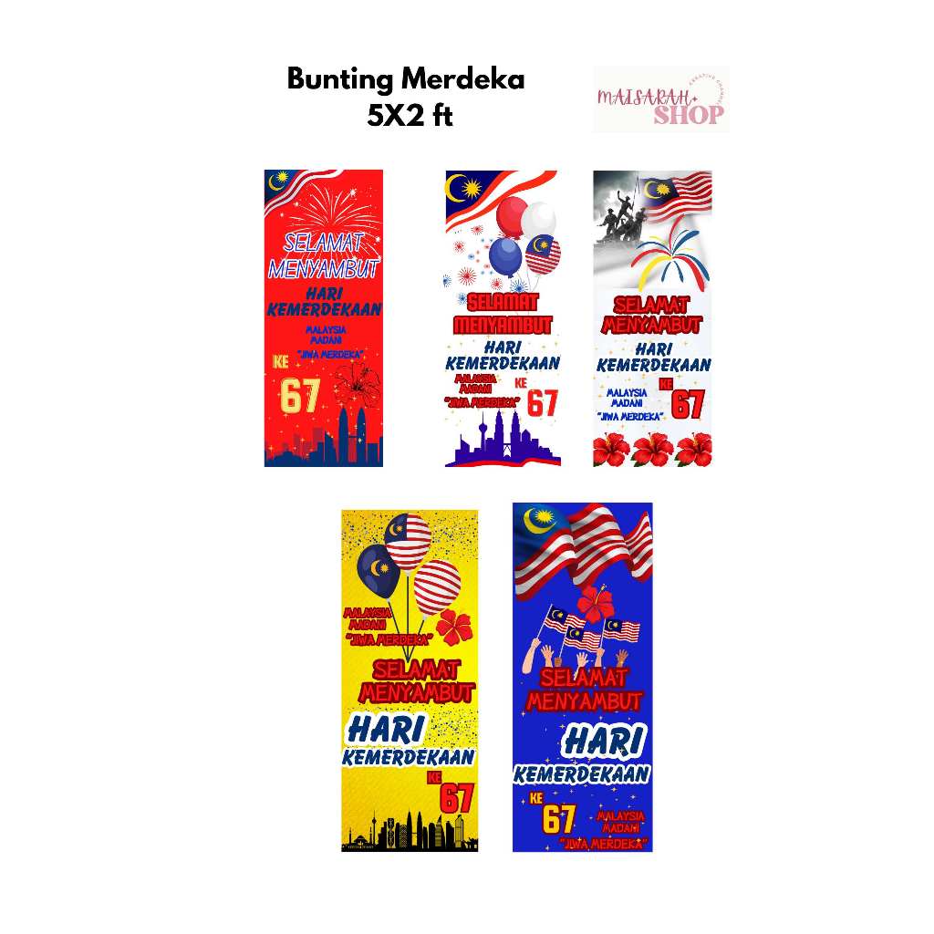 Bunting Merdeka MALAYSIA MADANI "JIWA MERDEKA" 2024 | Shopee Malaysia