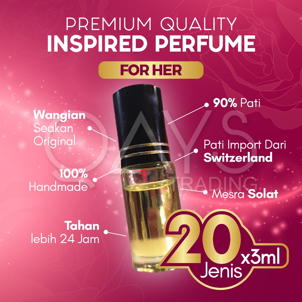 Lelong Premium Quality Inspired Perfume for HER 3ml in roll bottle ...