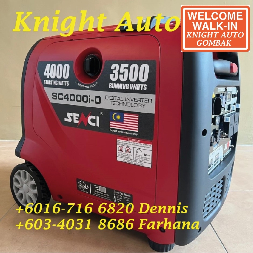 Senci SC4000i (Electric) Inverter Generator c/w Senci SV230 Engine 3.5kw ID34556 | Shopee Malaysia