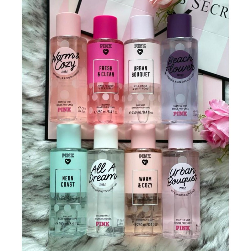 Victoria's Secret Fine Fragrance Pink Edition Body Mist Collection 250 ...