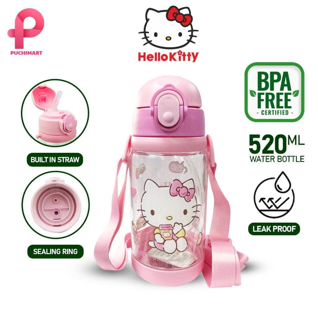 HELLO KITTY BOTTLE 400ml BPA FREE LEAK PROOF HIGH QUALITY SANRIO CHILD ADULT BOTTLE BOTOL AIR ...