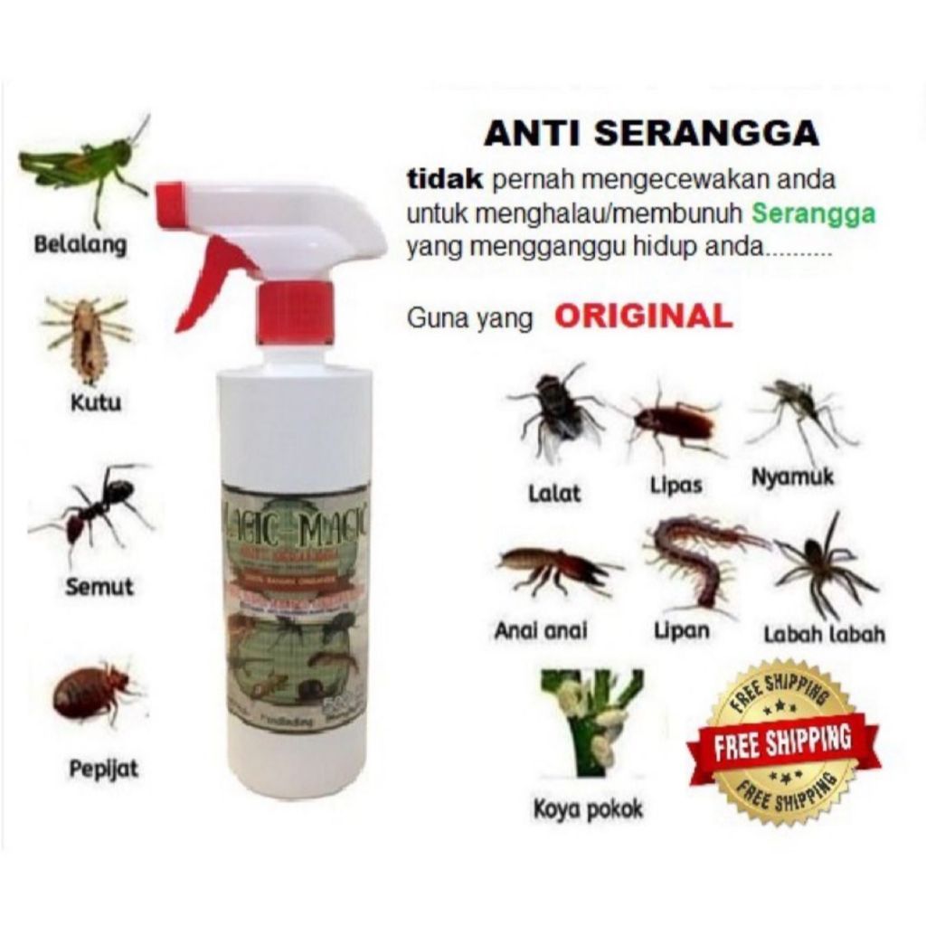 Magic Magic Anti Serangga Organik untuk semua serangga. | Shopee Malaysia