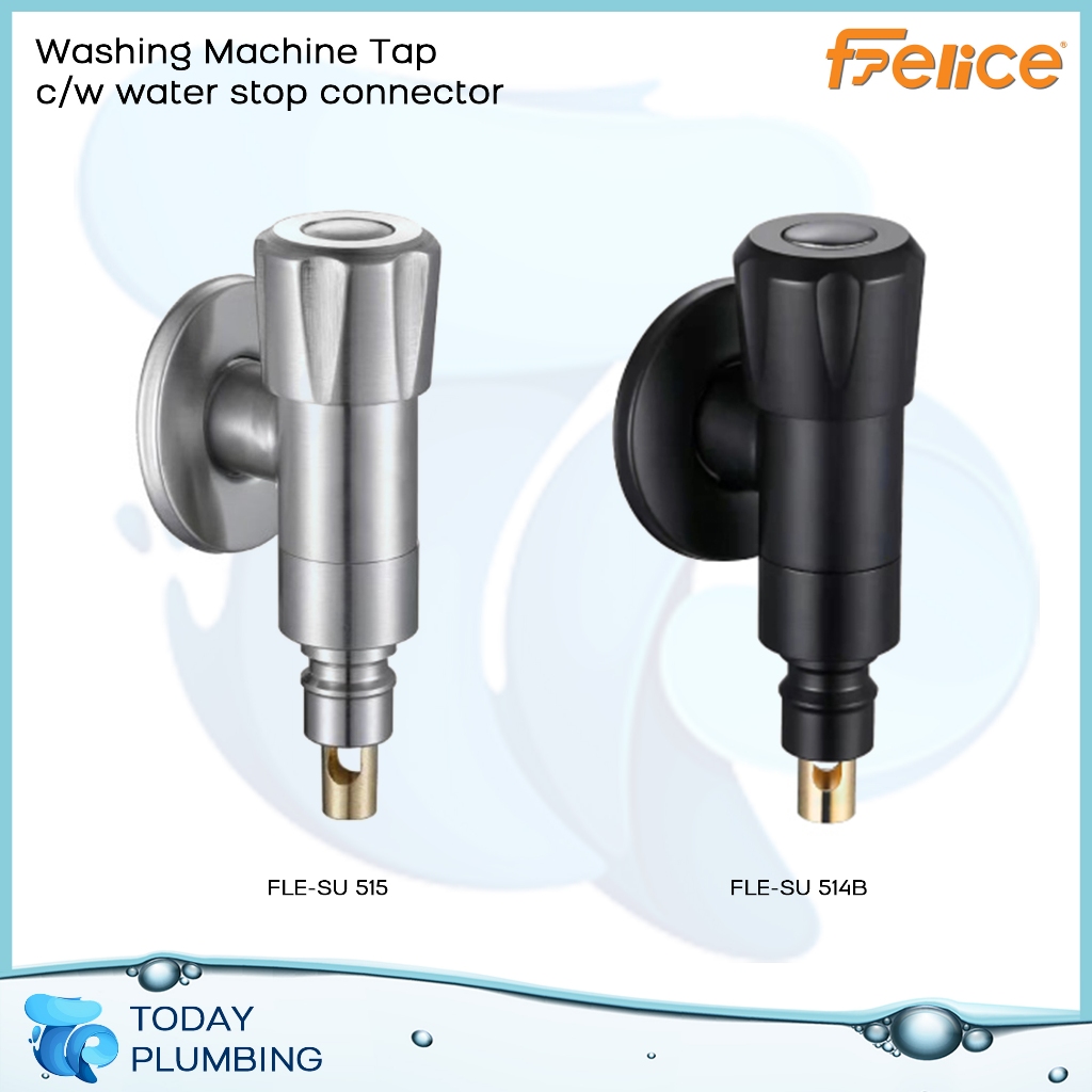 Felice Washing Machine Bib Tap With Water Stop Connector | Shopee Malaysia