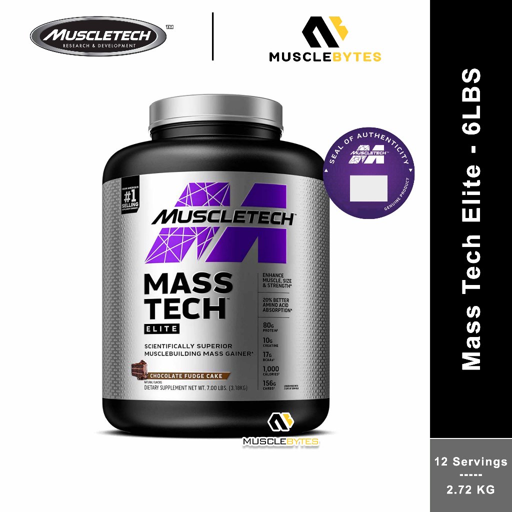 MuscleTech - Mass Tech [2.72 KG / 12 Servings] [MassGainer] [MassTech ...