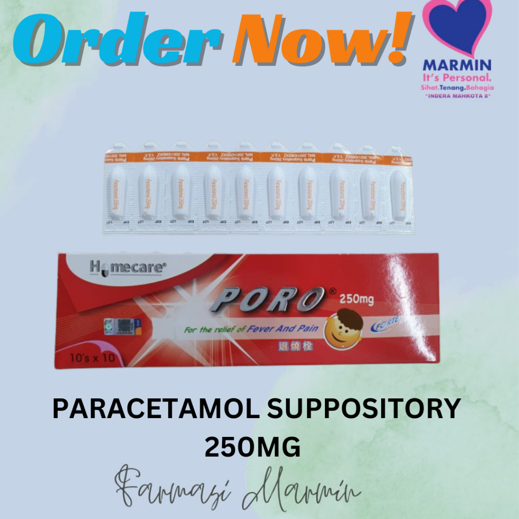 PARACETAMOL SUPPOSITORY UBAT DEMAM PUNGGUNG KANAK-KANAK 5'S | Shopee ...