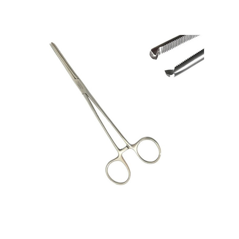 Kocher Hemostatic Forceps Straight - 1 x 2 Teeth Stainless Steel, 20 cm ...
